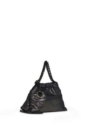 Stella McCartney Dark Navy Falabella Mini Drawstring Crossbody Bag