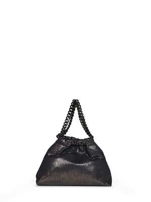 Stella McCartney Dark Navy Falabella Mini Drawstring Crossbody Bag