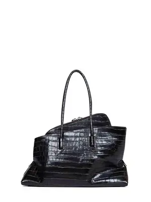 Attico Coffee La Passeggiata Medium Top Handle Bag - Multicolor