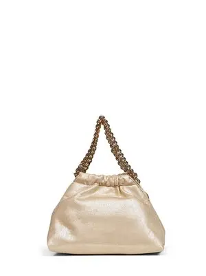 Stella McCartney Pyrite Falabella Mini Drawstring Crossbody Bag