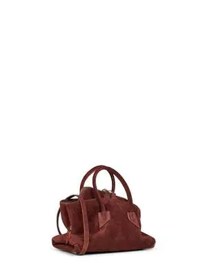 Attico Light Chocolate La Passeggiata Mini Top Handle Bag