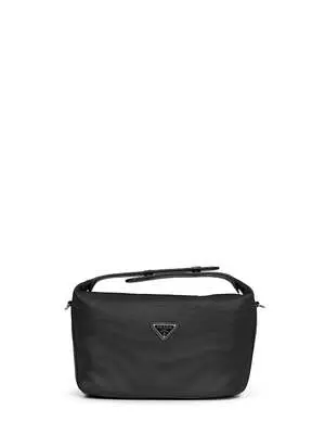 Prada Borse Black Chérie Mini Handbag With Shoulder Strap - Multicolor