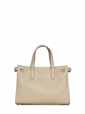 Burberry Beige Cotswolds Leather Tote Bag