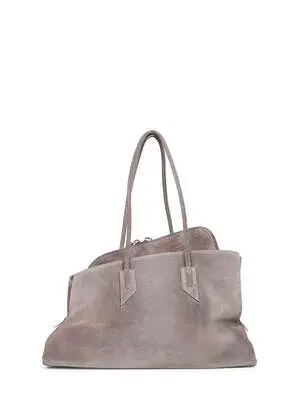 Attico Dark Grey La Passeggiata Medium Top Handle Bag