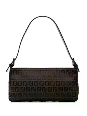 Fendi 2000-2010 Zucchino Canvas Pochette Shoulder Bag