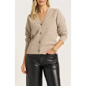 Matty M. Sonny Pointelle Cardigan - Dust