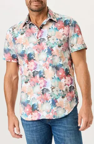Robert Graham Primsland Short Sleeve Button Up Shirt - Multi