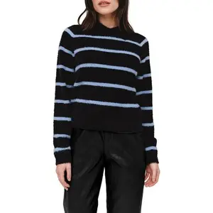 Bella Dahl Striped Collared Sweater - Nightfall