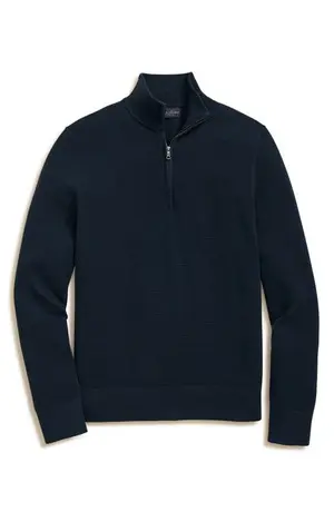 Brooks Brothers Supima Cotton Pique Quarter Zip Sweater