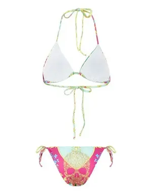 Philipp Plein Baroque Print Triangle Bikini New Baroque