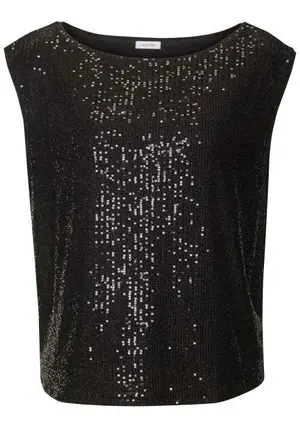 LASCANA Convertible Neckline Sequin Top