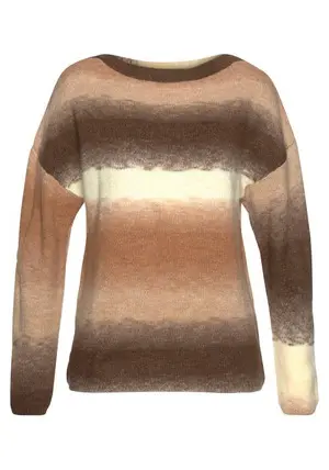 LASCANA Ombre Sweater - Brown Multi