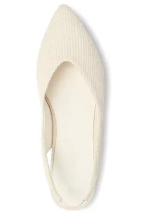 LASCANA Textured Slingback Ballet Flats