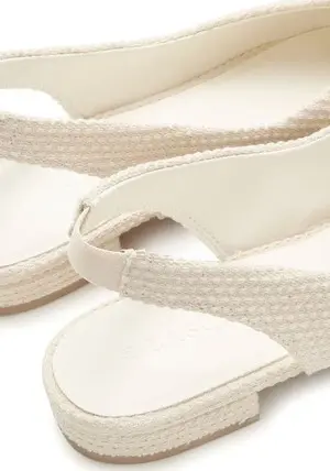 LASCANA Textured Slingback Ballet Flats