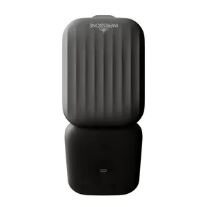 IMPRESSIONS VANITY Linea Led Compact Mirrorusb-c Rechargeable, 10x Magnification