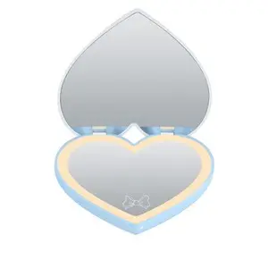 IMPRESSIONS VANITY Peanuts Snoopy Heart Bow Led Compact Mirror