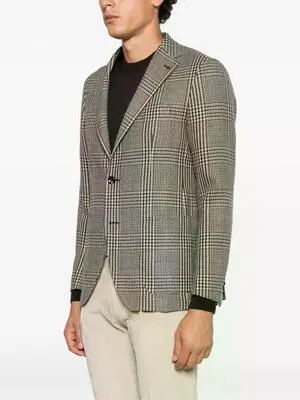 Tagliatore Prince Of Wales Check Wool Blazer
