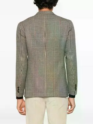 Tagliatore Prince Of Wales Check Wool Blazer