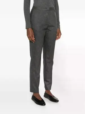Fabiana Filippi Flat-front Tailored Trousers - Grey