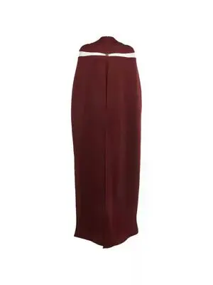 CHATS BY C.DAM Cape-detail Maxi Dress