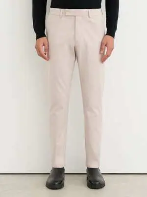 REISS Eastbury Slim Fit Cotton Blend Chinos - Stone