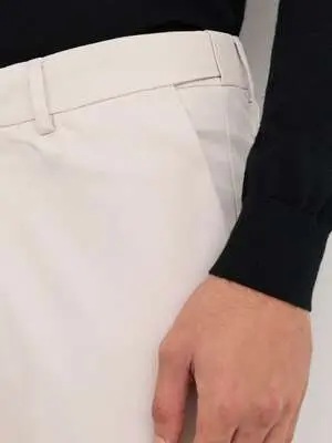 REISS Eastbury Slim Fit Cotton Blend Chinos - Stone