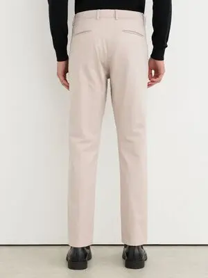 REISS Eastbury Slim Fit Cotton Blend Chinos - Stone