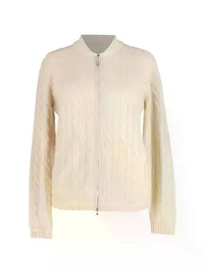 Brunello Cucinelli 2020s Cable-knit Zip-up Cardigan