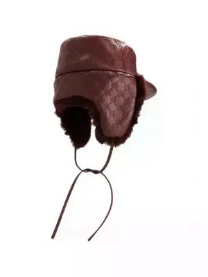 DAILY PAPER Monogram-embossed Chapka Hat