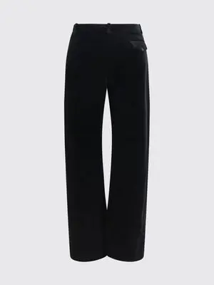 Khaite Hunter High-waisted Wide-leg Velvet Tailored Trousers