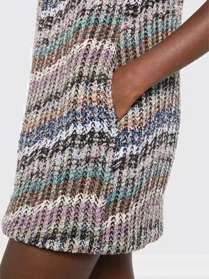 Missoni Chevron Knit Halterneck Mini Sheath Dress