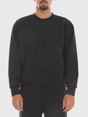 BOSS Regular Fit Crewneck Cotton-blend Jumper With Tonal Logo - Black