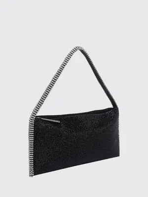Benedetta Bruzziches Your Best Friend Aluminum Mesh Shoulder Bag With Crystals