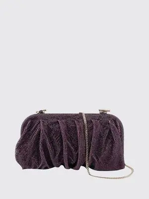 Benedetta Bruzziches Venus Draped Crystal Mini Bag With Removable Strap - Violet