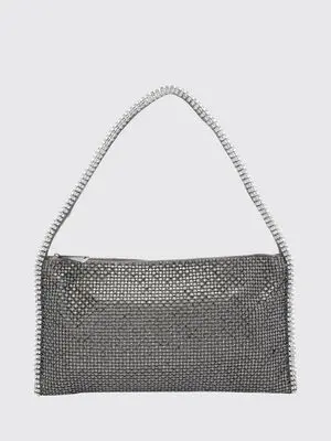 Benedetta Bruzziches Your Best Friend Crystal Mesh Shoulder Bag - Silver