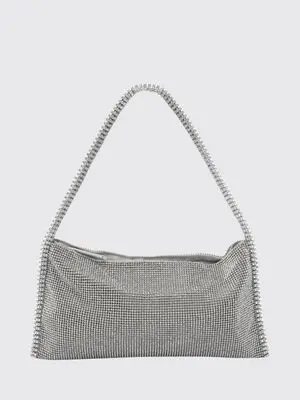 Benedetta Bruzziches Your Best Friend Crystal Mesh Shoulder Bag - Silver