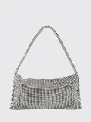Benedetta Bruzziches Your Best Friend Crystal Mesh Shoulder Bag - Silver