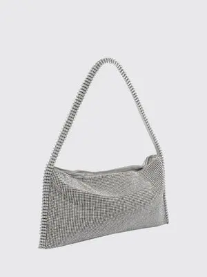 Benedetta Bruzziches Your Best Friend Crystal Mesh Shoulder Bag - Silver