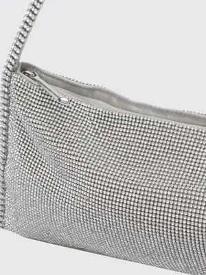 Benedetta Bruzziches Your Best Friend Crystal Mesh Shoulder Bag - Silver