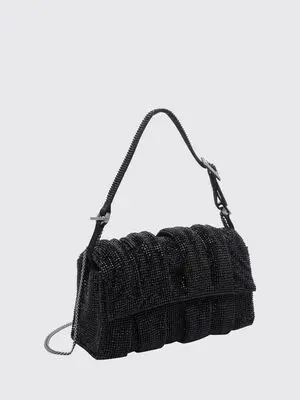 Benedetta Bruzziches Aluminum Mesh Handbag With Crystals And Jewel Handle