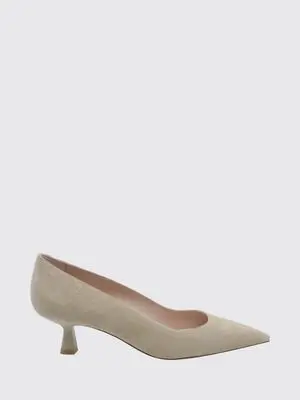 STUART WEITZMAN Suede Calfskin Pumps With Stiletto Heel - Beige