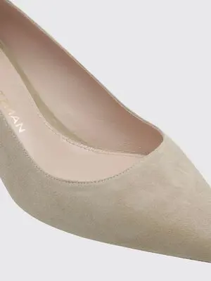 STUART WEITZMAN Suede Calfskin Pumps With Stiletto Heel - Beige