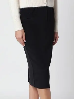 Almada Label Cia Silk-blend Midi Pencil Skirt With Elasticated Waist