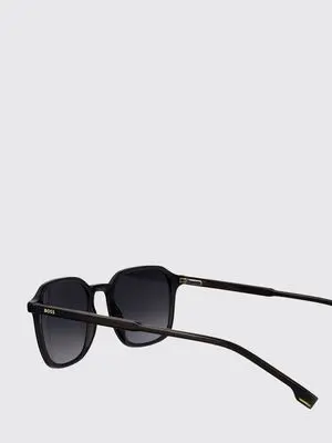 Hugo Rectangular Frame Acetate Aviator Sunglasses