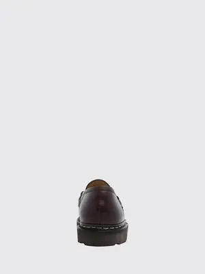 Paraboot Smooth Calfskin Penny Loafers With Saddle Strap