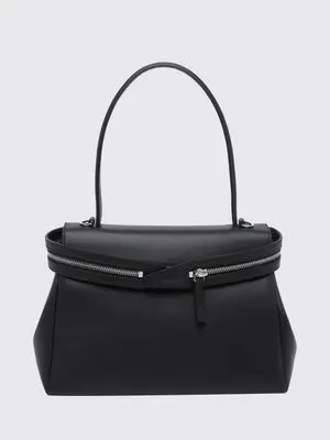 AESTHER EKME Joni Flared Smooth Calfskin Shoulder Bag - Black