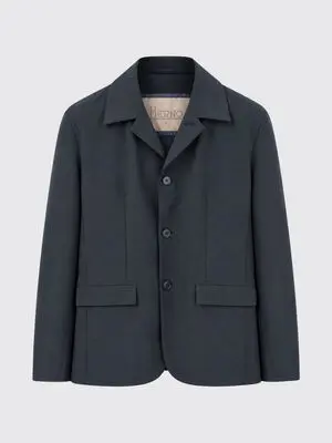 Herno Single-breasted Blazer With A Classic Design And Cuban Collar