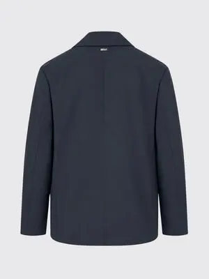 Herno Single-breasted Blazer With A Classic Design And Cuban Collar