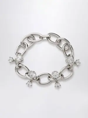 PANCONESI Constellation -tone Brass Bracelet With Zircons And Charms - Silver