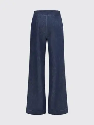 SA SU PHI Mid-rise Wide Leg Cotton Jeans With Concealed Closure